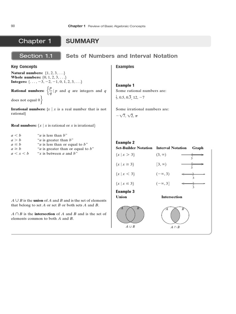 Ch01 - Se Chapter 1 Summary | PDF | Equations | Exponentiation