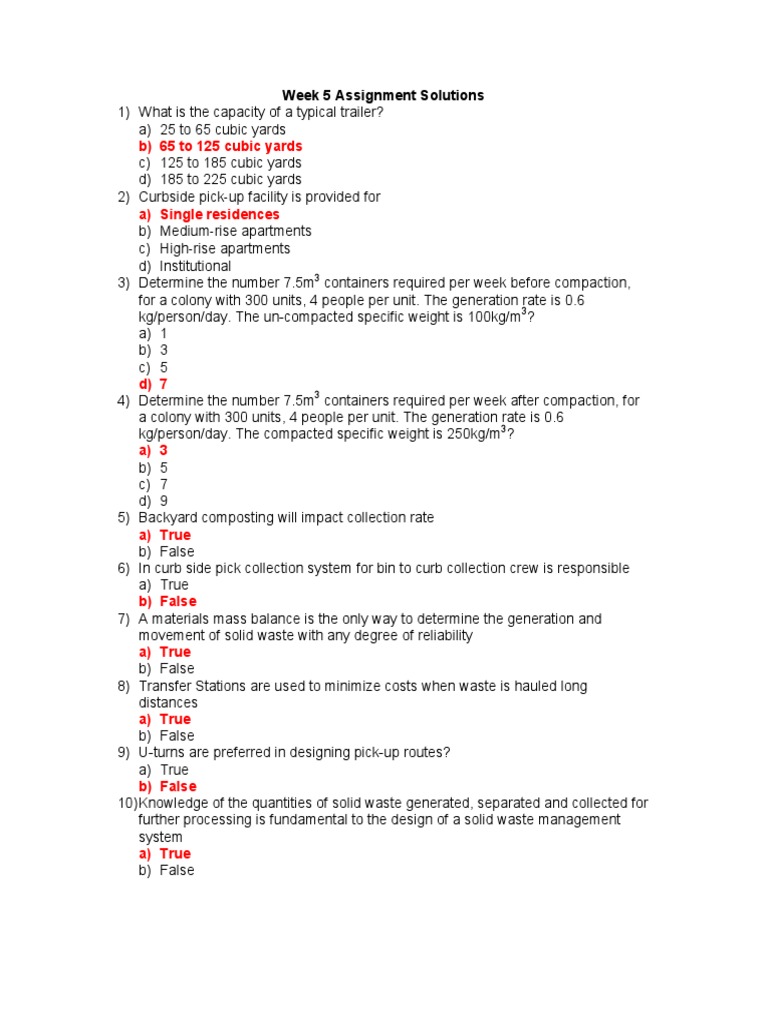 Week 5 Assignment Solutions Pdf 