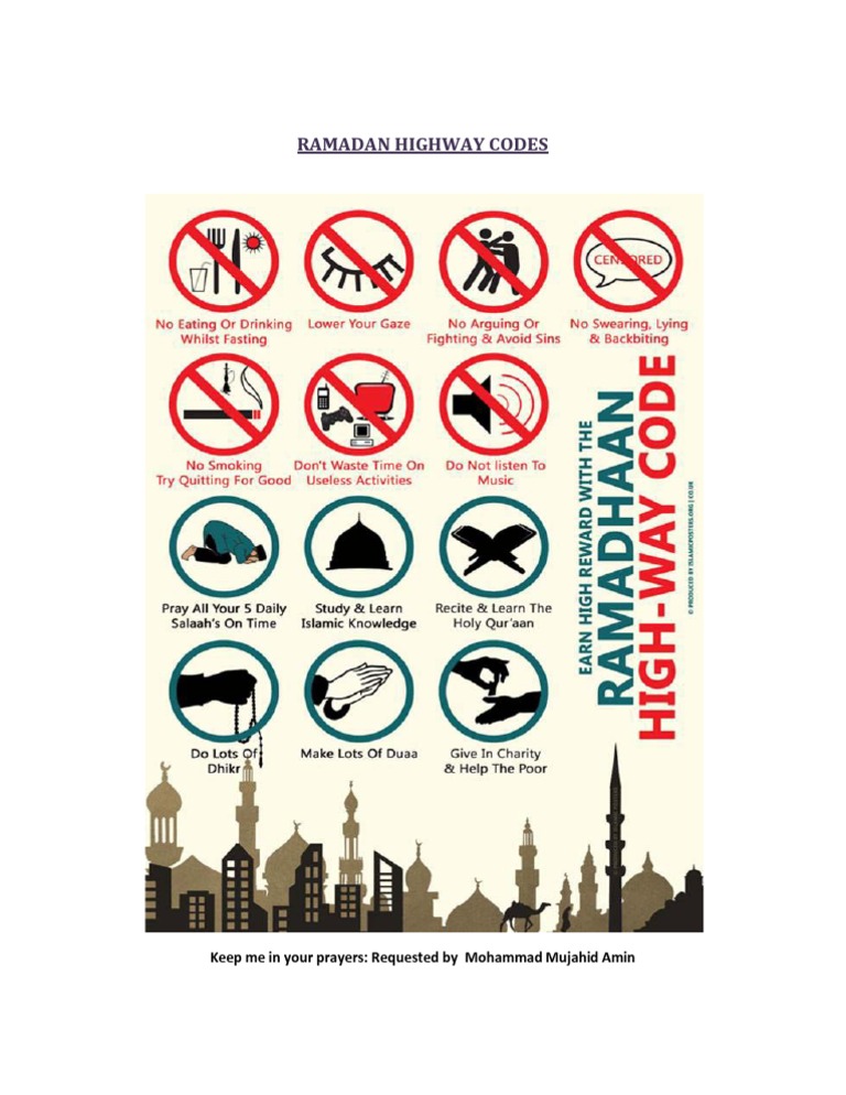 Ramadan Highway Safety Guidelines | PDF