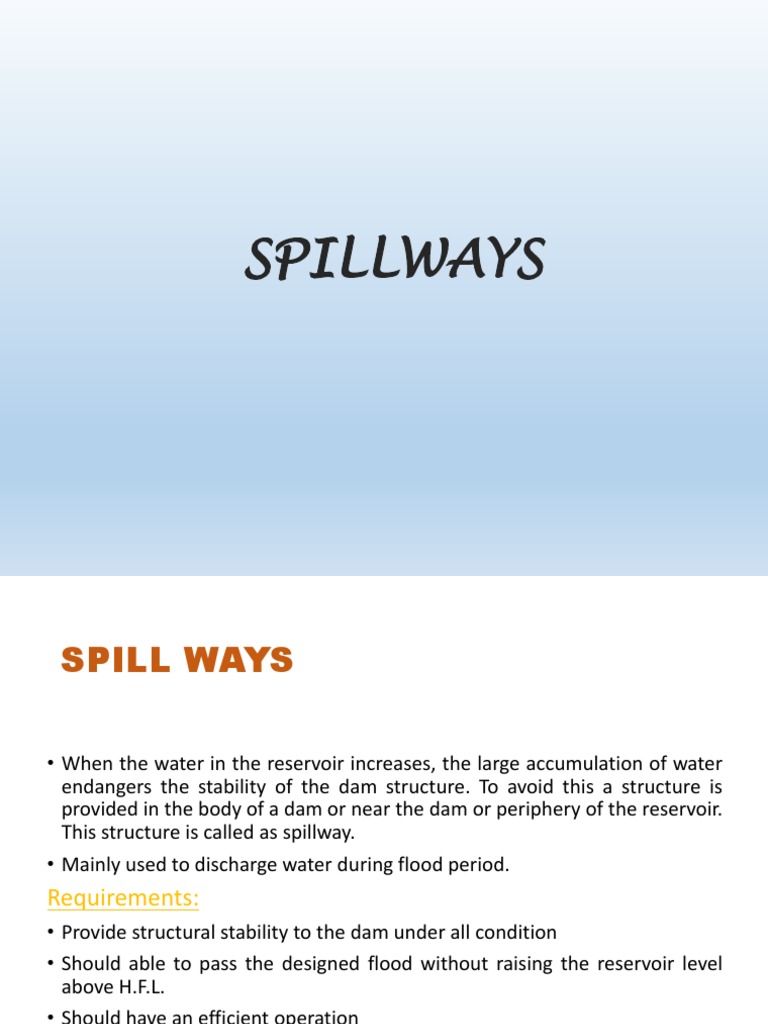 Spillway | Download Free PDF | Spillway | Dam
