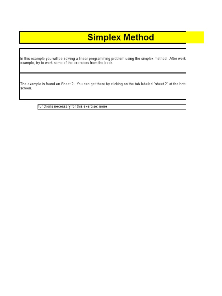 8 3 Simplex Method | PDF | Linear Programming | Theoretical Computer ...