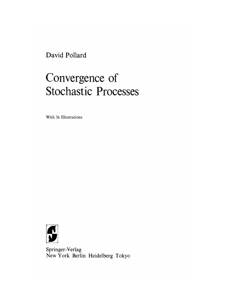 Convergence of Stochastic Processes | PDF