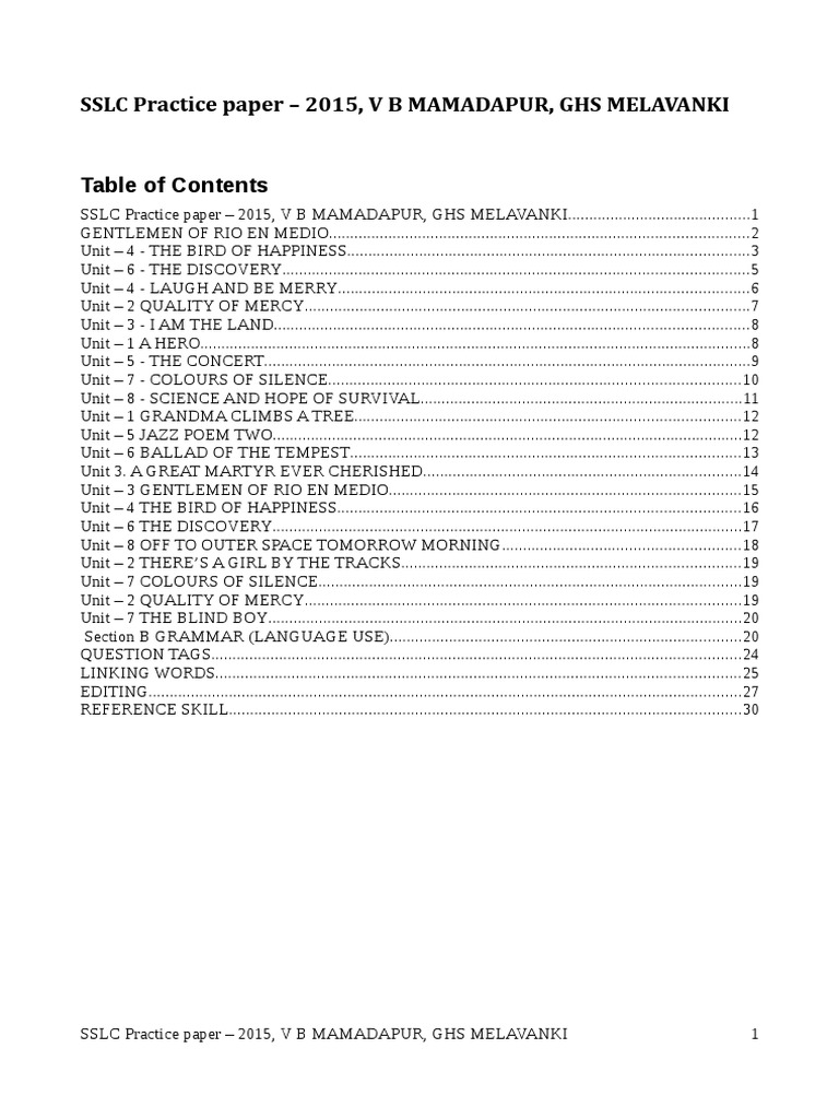 SSLC Exam Practice Paper | PDF | Christopher Columbus | Courage