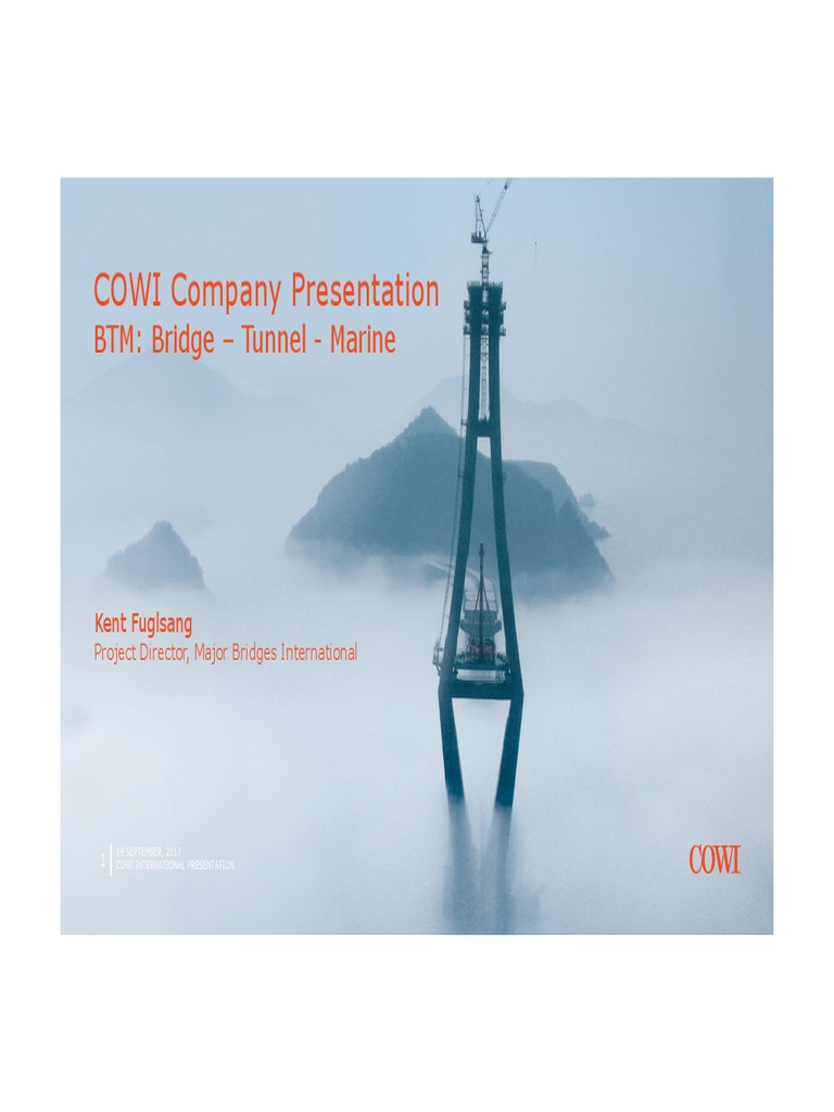 COWI Bridges Presentation | PDF | Transport | Civil Engineering