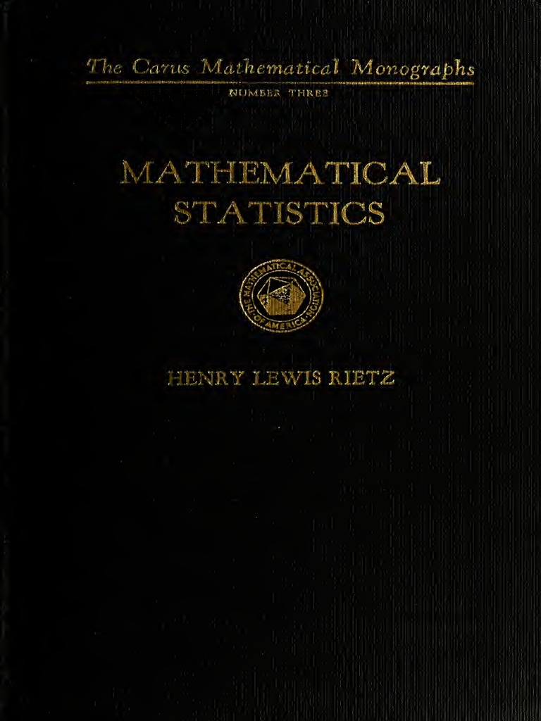 Mathematical Statistics | PDF | Correlation And Dependence ...