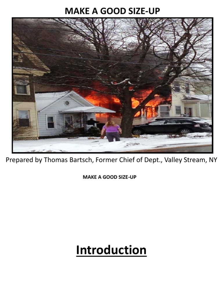 Make A Good SIZE-UP-Tom Bartsch | PDF | Smoke | Firefighter