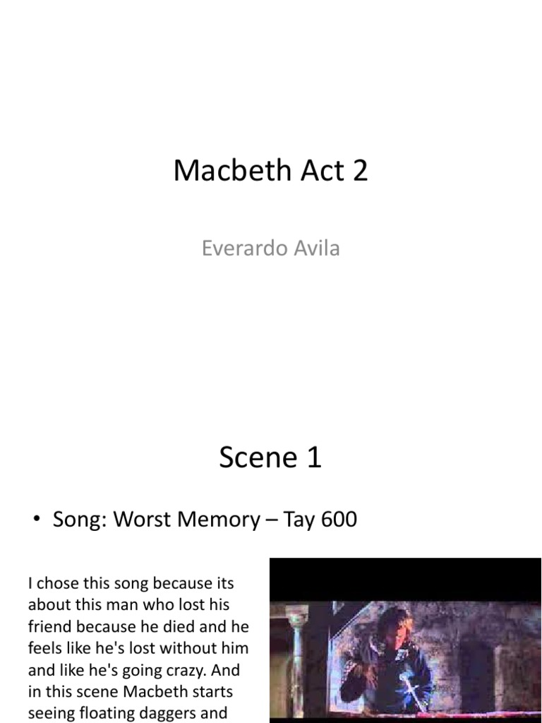 Macbeth Act 2 | PDF