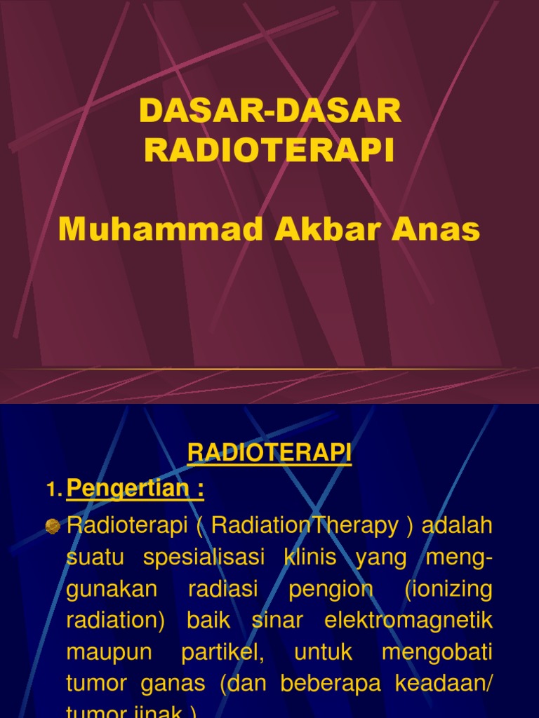 Dasar-Dasar Radioterapi untuk Kanker Payudara | PDF