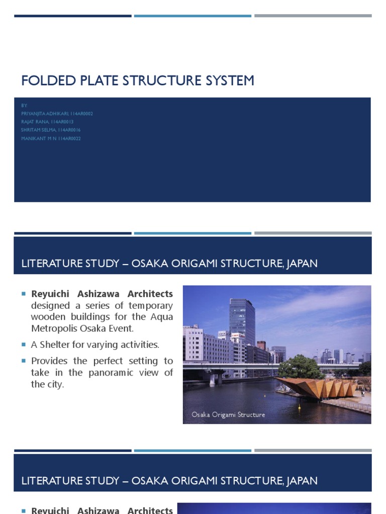 Folded Plate Structures in Architecture | PDF | Truss | Building ...