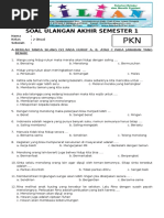 Soal Sem 1 PKN True Kelas 2 Kurikulum Merdeka | PDF