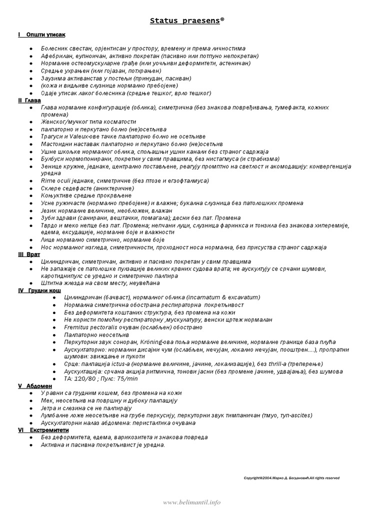 Status Praesens PDF | PDF