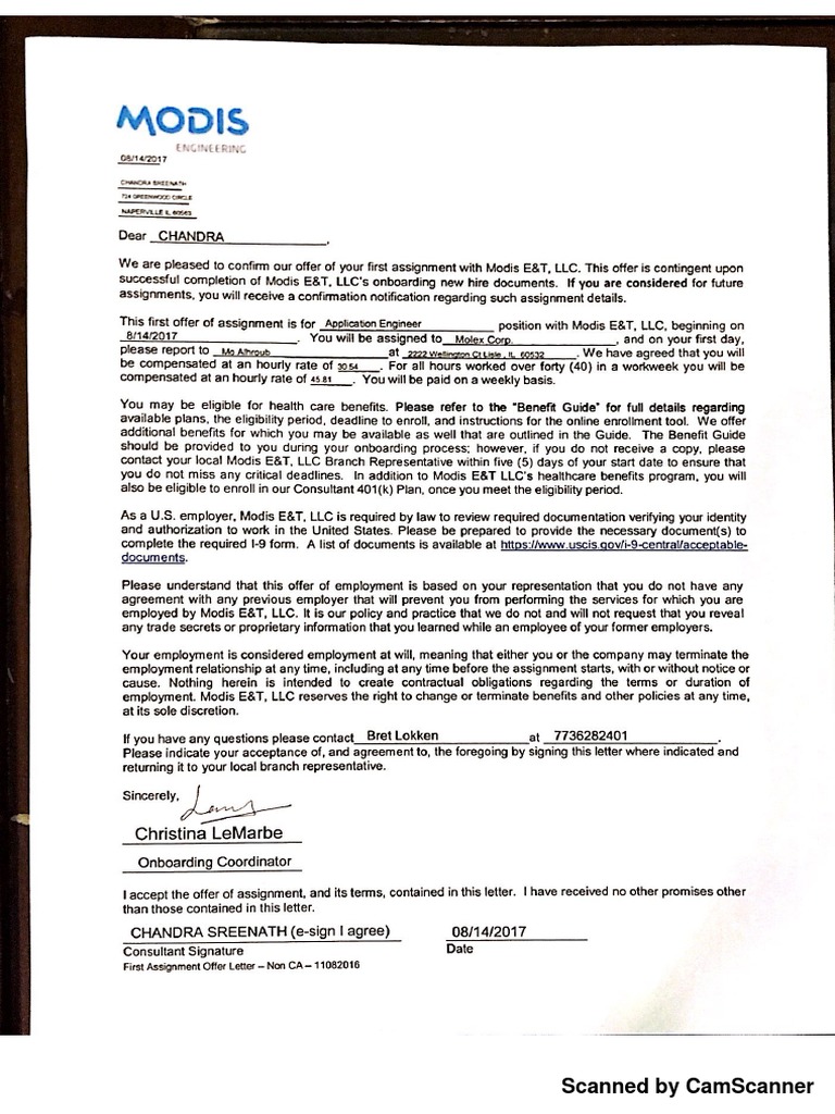 Offer Letter | PDF