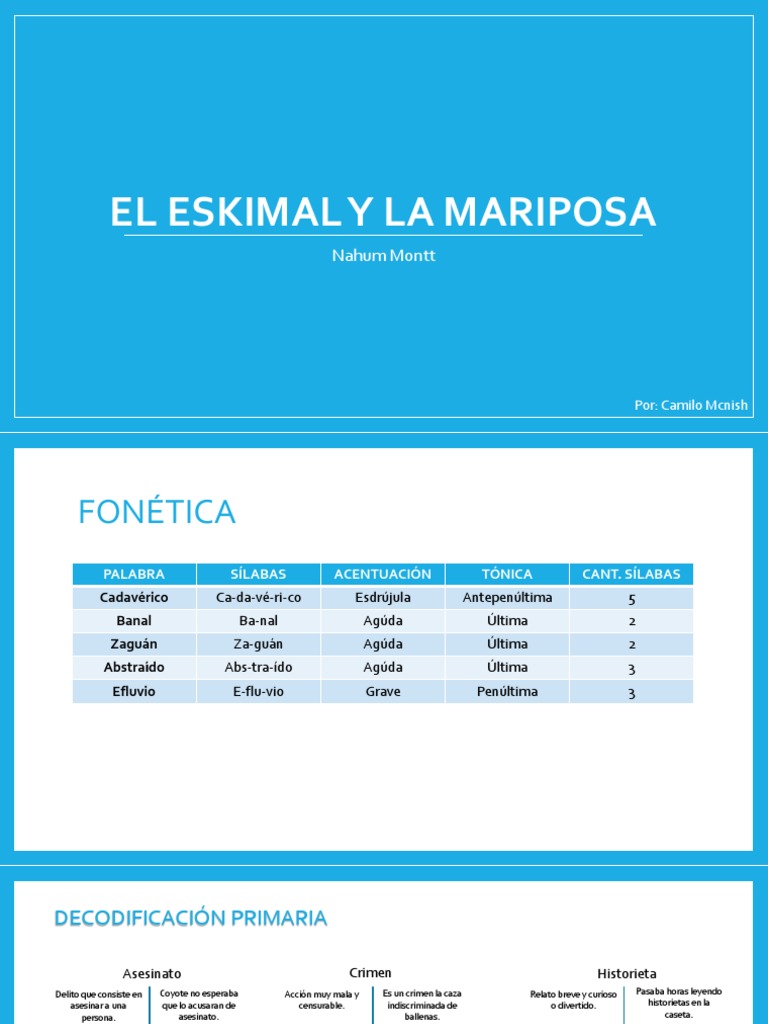 El Eskimal y La Mariposa | PDF | Novelas | Thriller y crimen