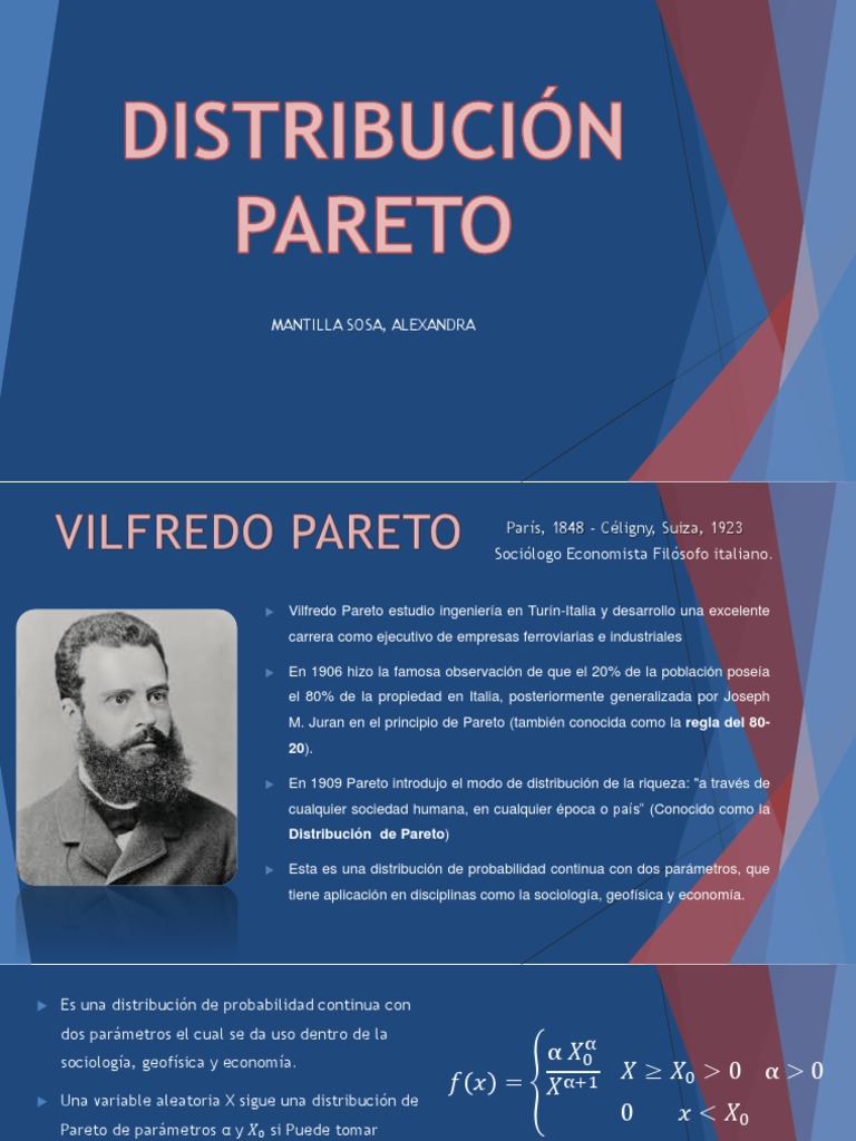 Distribución de Probabilidad Pareto | PDF | Distribución de ...