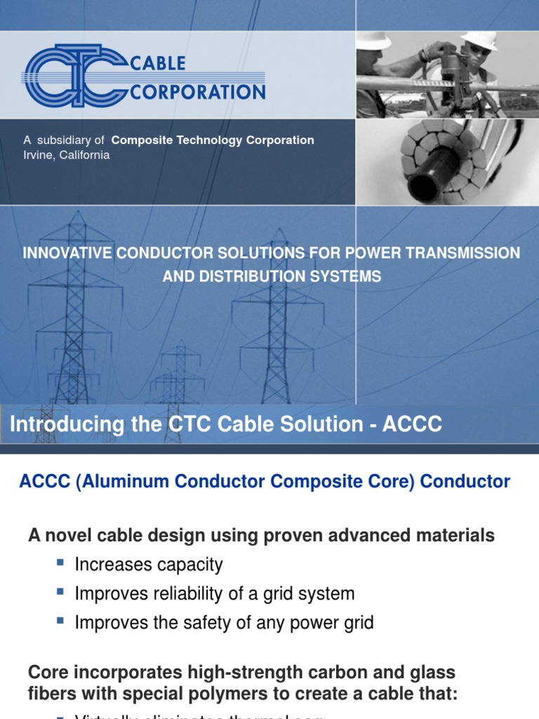 Innovative Conductor Solutions For Power Transmission and Distribution ...