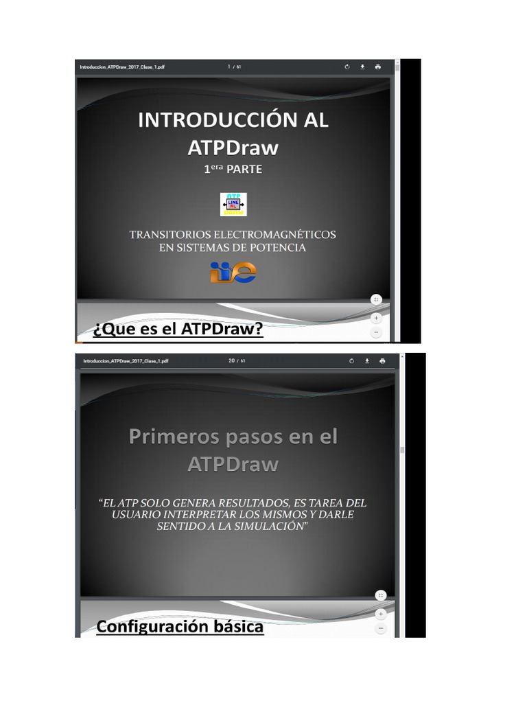 Introduccion ATPDraw 2017 Clase 1 | PDF