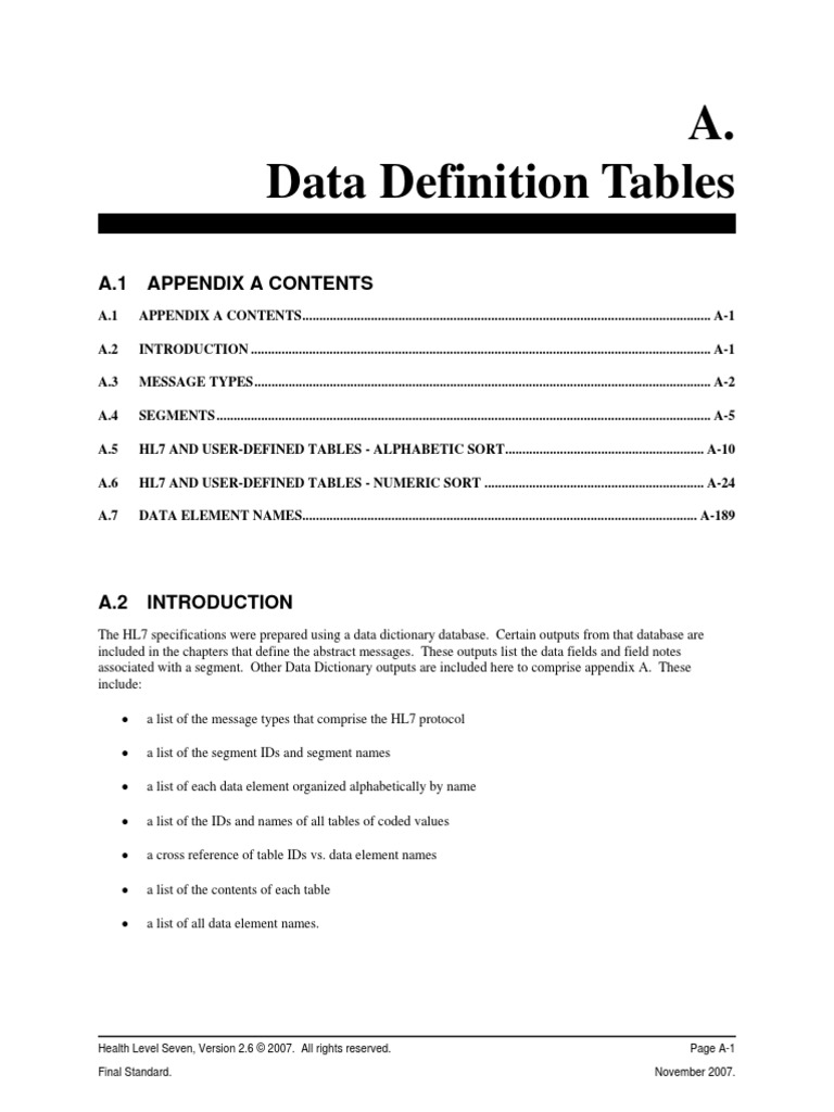 v26 Appendix A PDF | PDF | Data Type | Data