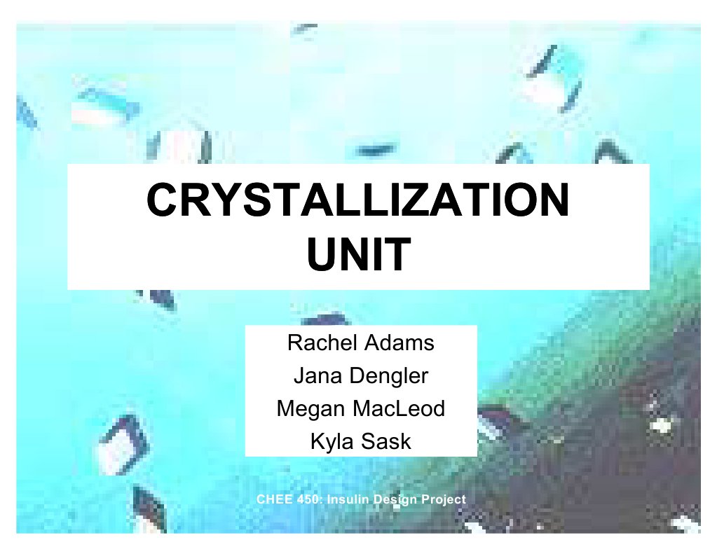 Crystallizer | PDF | Crystallization | Solubility