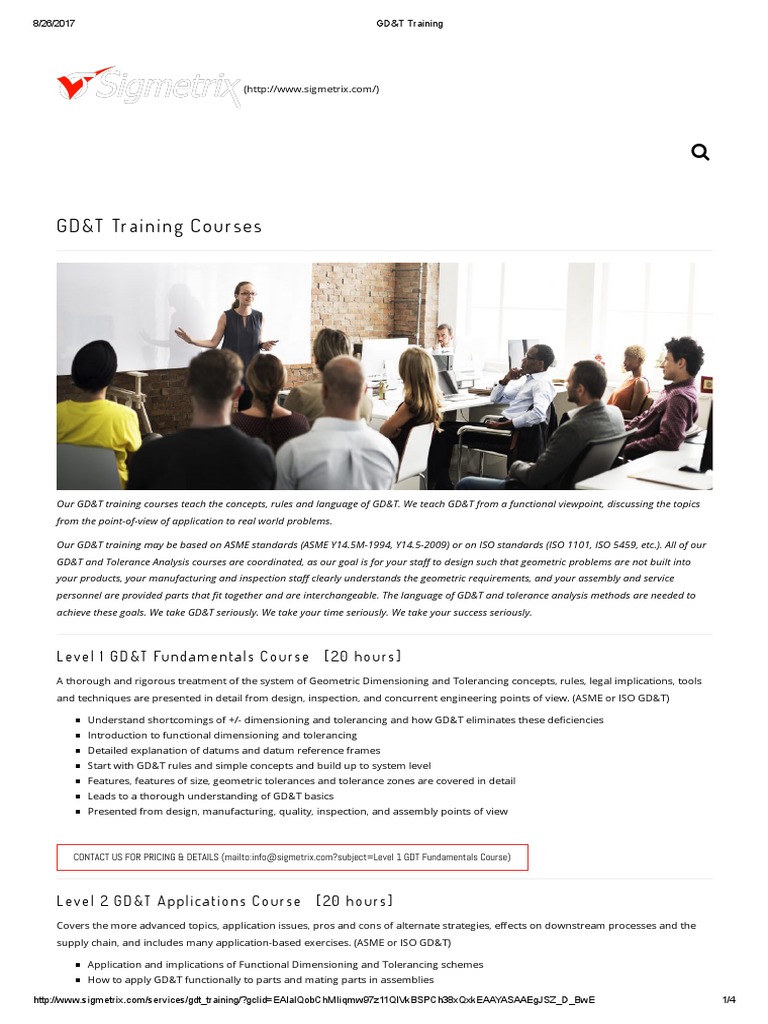 GD&T Training | PDF | Engineering | Science