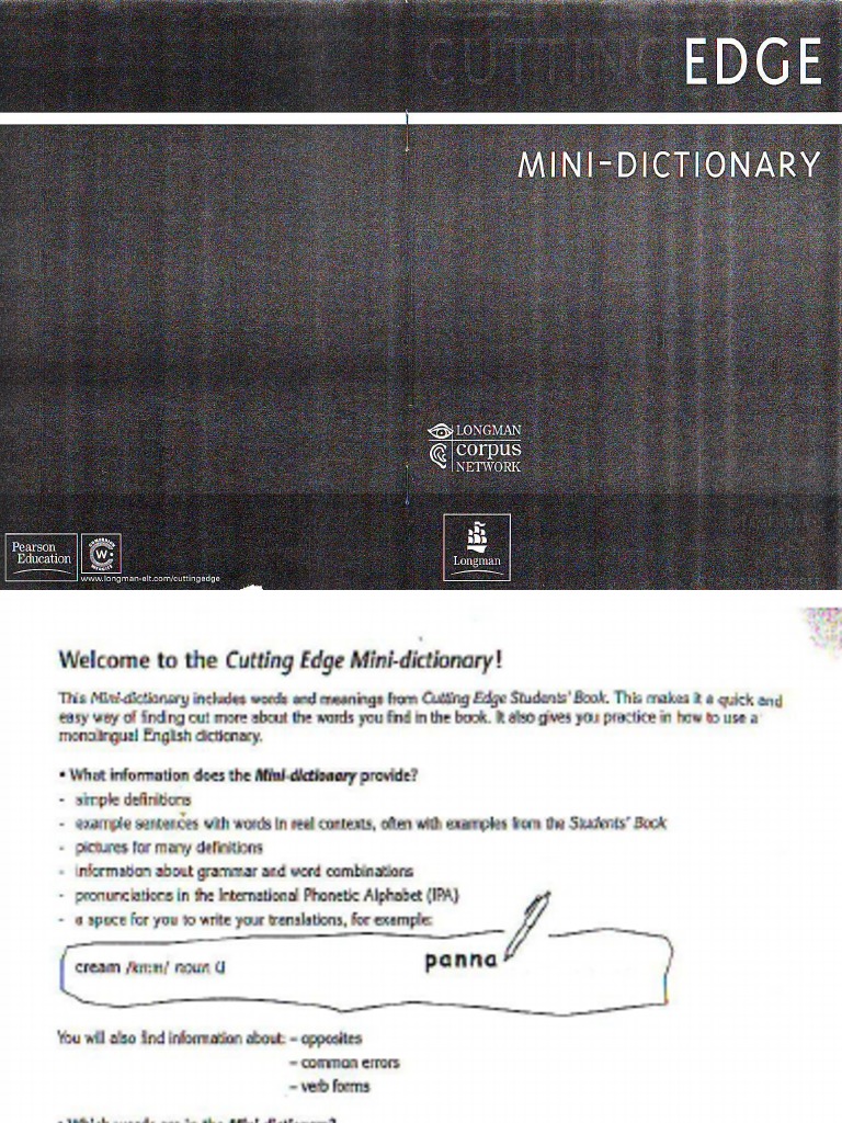 Cutting Edge - Mini Dictionary | PDF