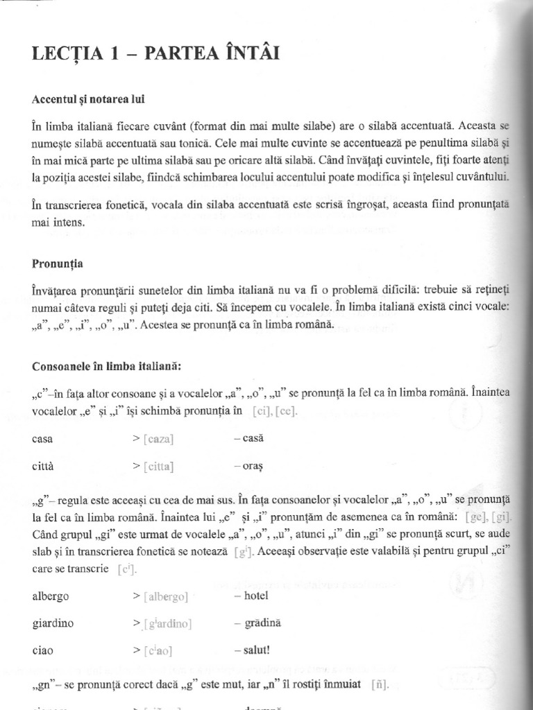 Lectia 1 | PDF
