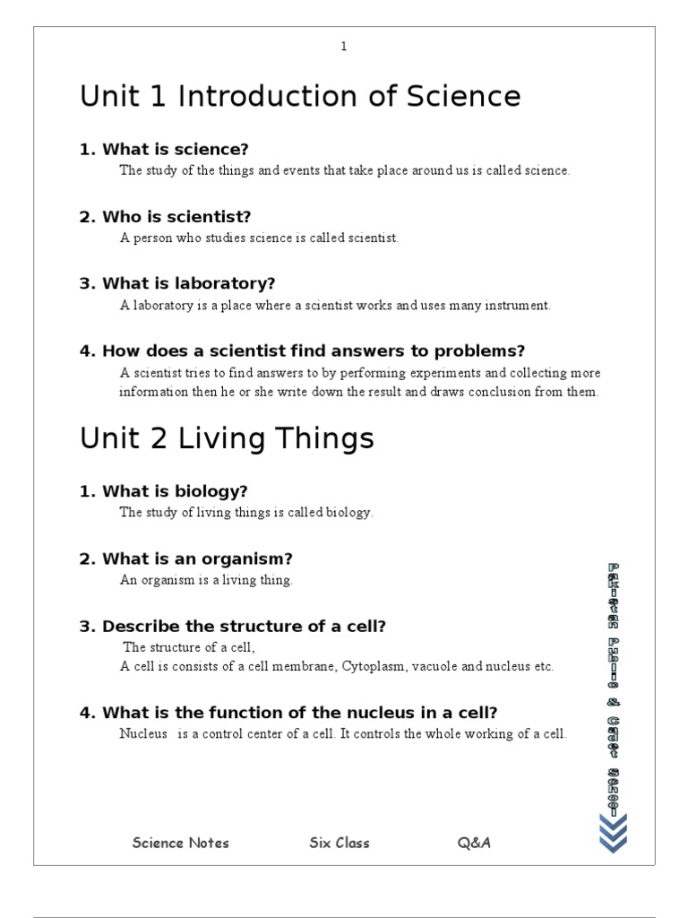 Oxford Six Class Science Notes | PDF | Atmosphere | Atmosphere Of Earth