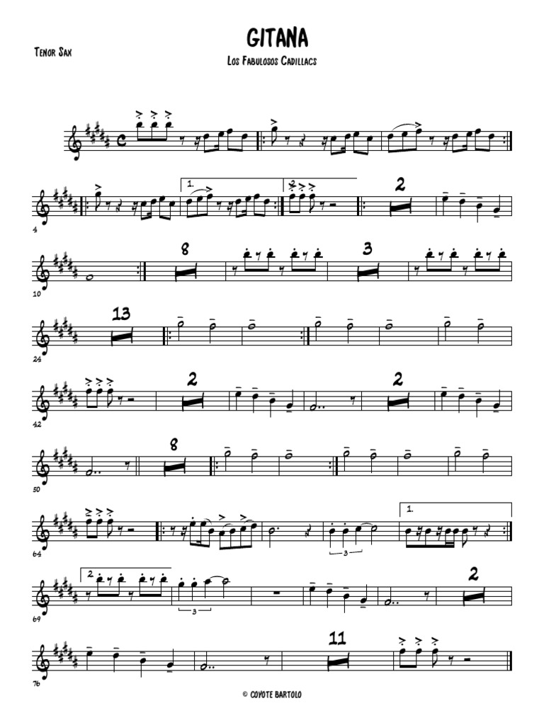 Gitana Sax Tenor | PDF