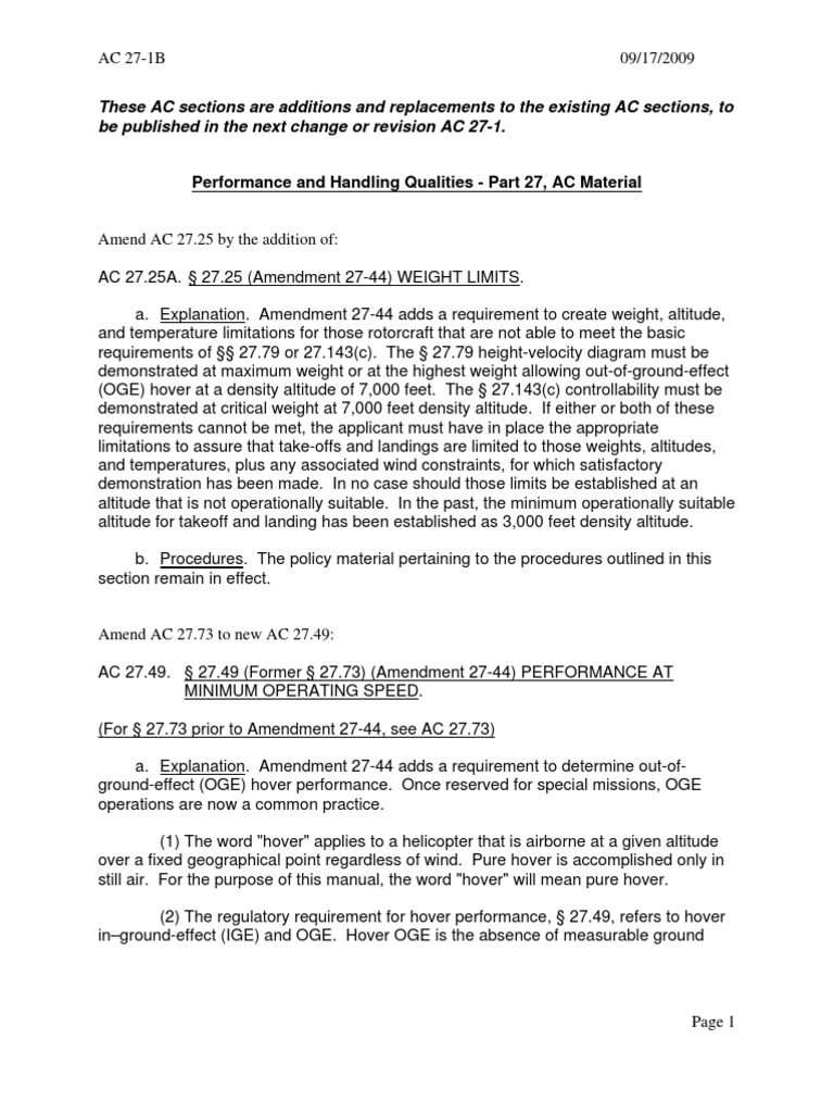 Faa Part 27 Rotorcraft – Rotorcraft Aircraft – SLOQS