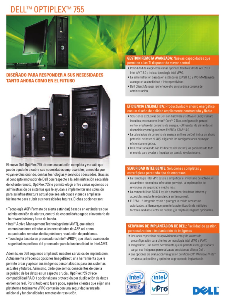 Dell Optiplex 755 | PDF | Dell | USB