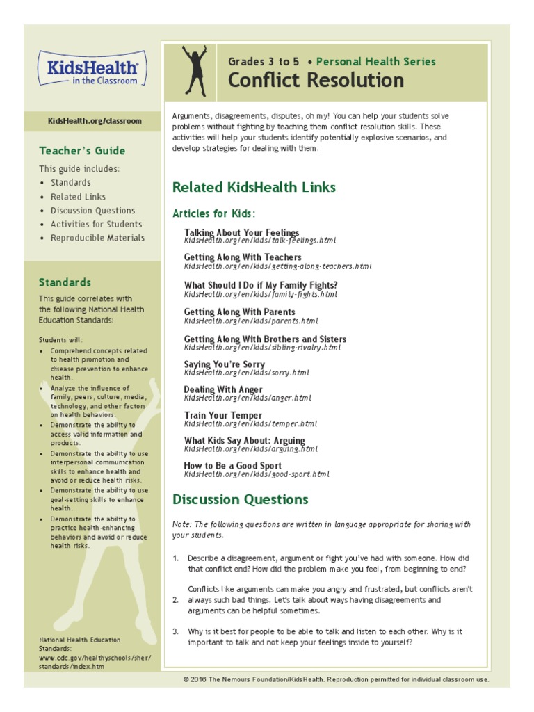 Conflict Resolution PDF | PDF | Anger | Conflict Resolution