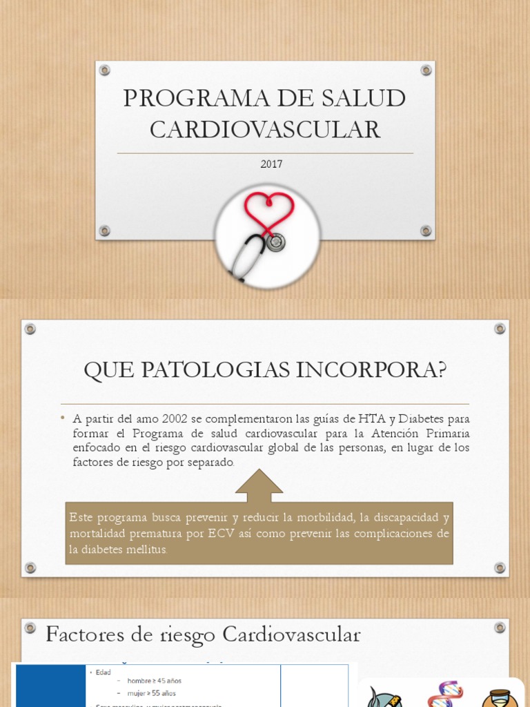 Programa de Salud Cardiovascular | PDF | Diabetes mellitus | Hipertensión