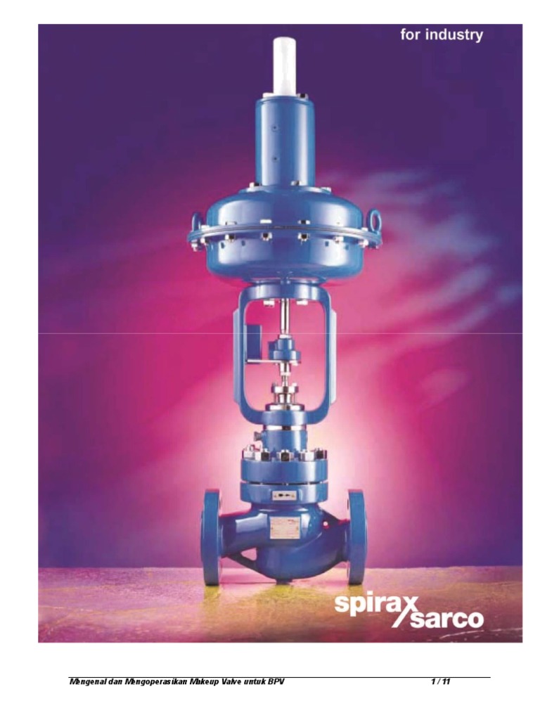 Prosedure Pengoperasian Make-Up Valve System - Spirax Sarco | PDF