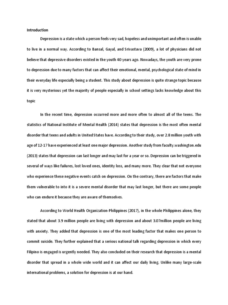 Exploring Depression Among Students A Qualitative Study On The