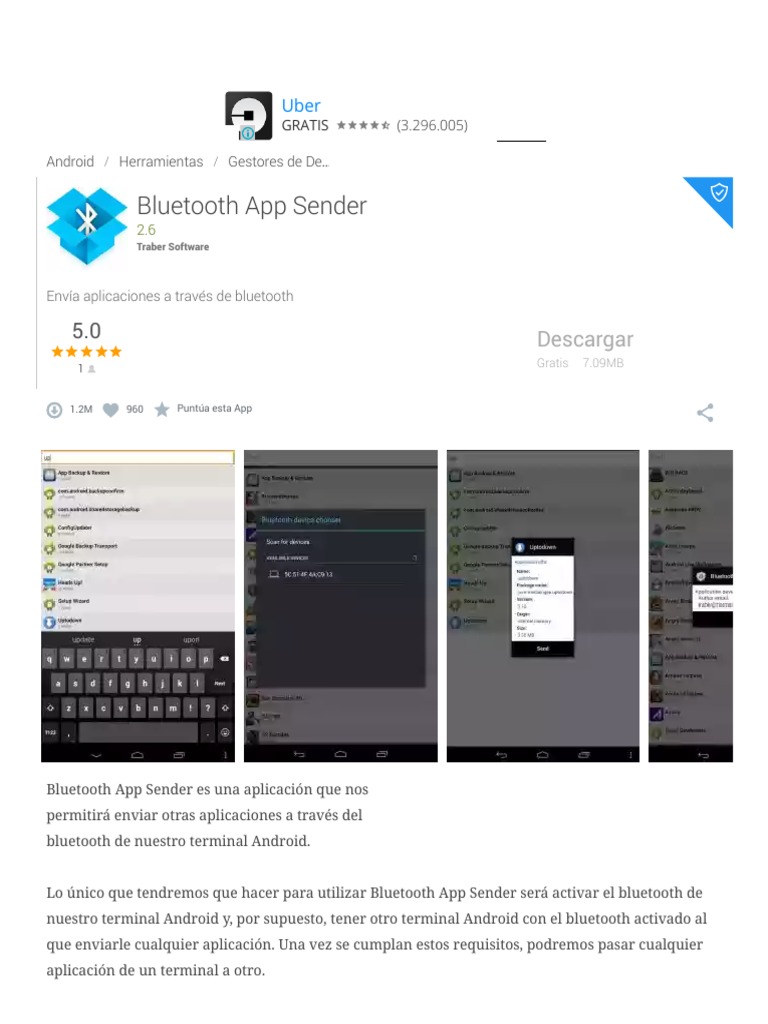 Bluetooth App Sender 2.6 para Android - Descargar | PDF | Aplicación movil | Android (sistema ...