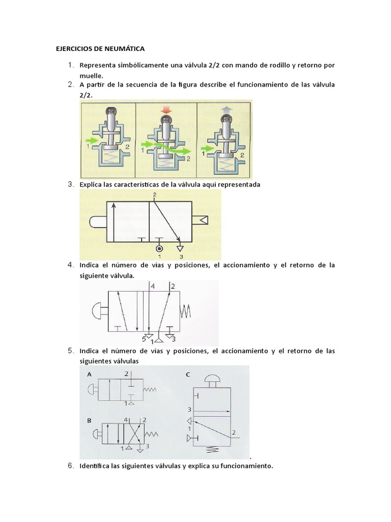 Ejercicios de Neumatica 2017 | PDF | Neumática | Science