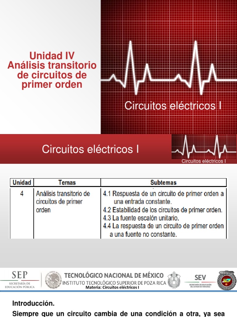 Análisis Transitorio en Circuitos RL y RC | PDF | Inductor | Condensador