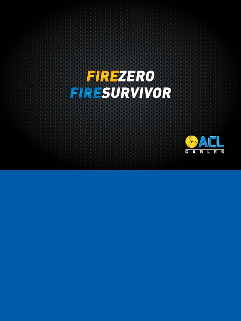 ACL Fire Rated Cables Catalogue | PDF | Smoke | Chlorine