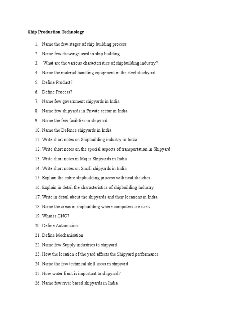 Ship Production Technology | PDF | Shipbuilding | Shipyard