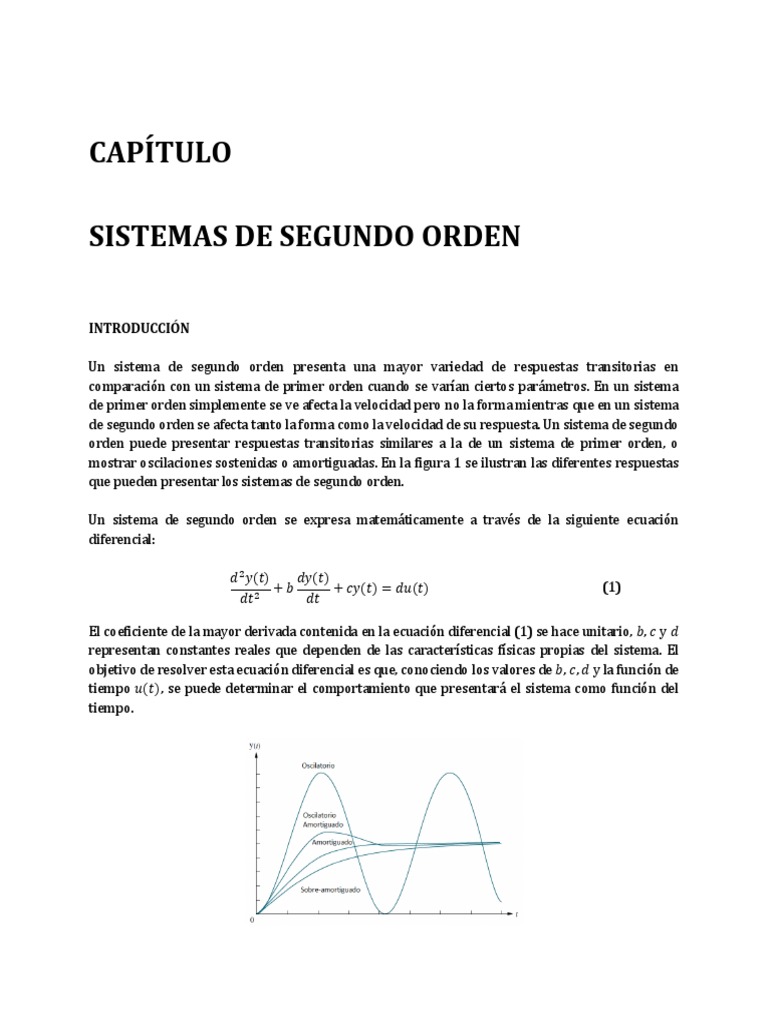Tema 2 Sistemas de Segundo Orden | PDF | Raíz cuadrada | Ecuaciones