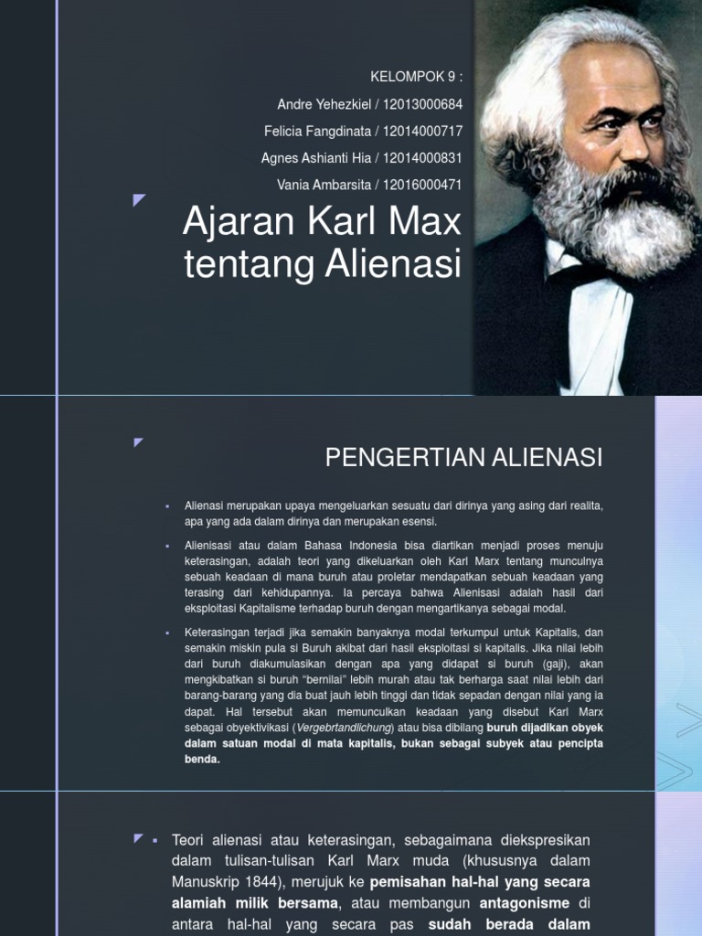 Konsep Alienasi Karl Marx | PDF