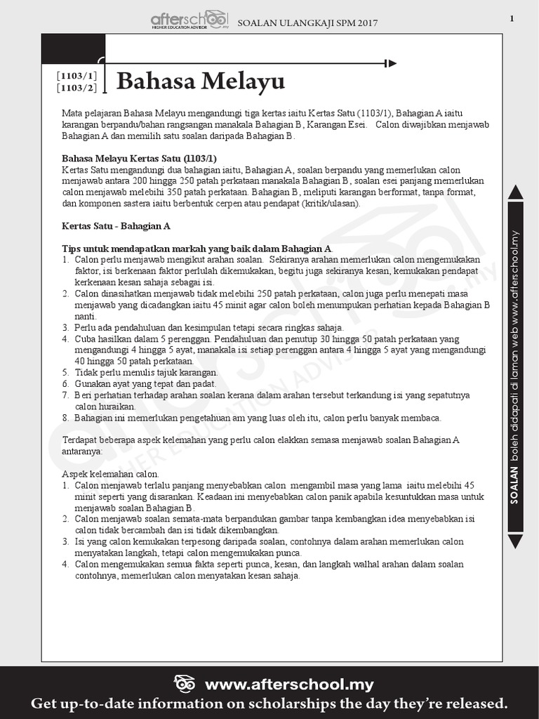 SPM Answers 2017 PDF | PDF