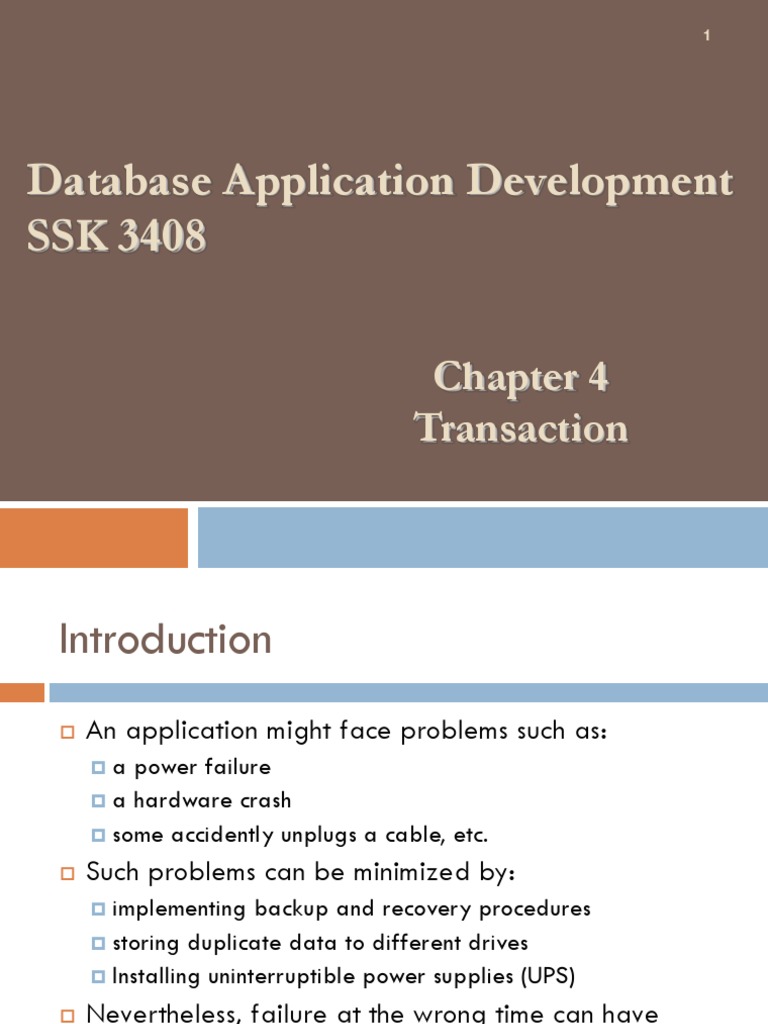 Chapter04baru Transaction | PDF | Database Transaction | Data Management