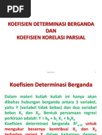 Pengertian dan Rumus Koefisien Determinasi | PDF