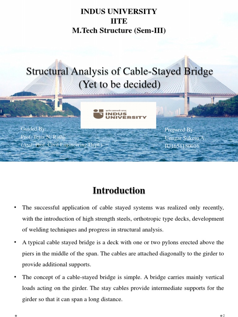 Structural Analysis of Cable Stayed Bridge | PDF | Finite Element Method | Structural Engineering