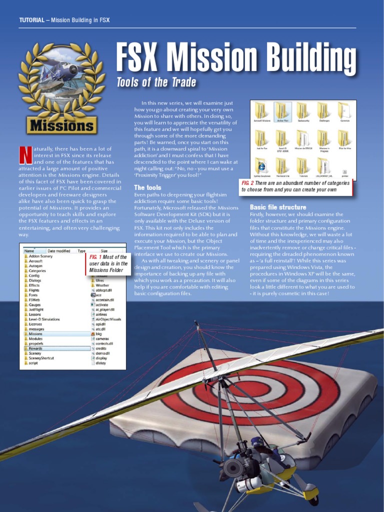 Mission Building in FSX - Part 1 | PDF | Computer File | Windows Vista