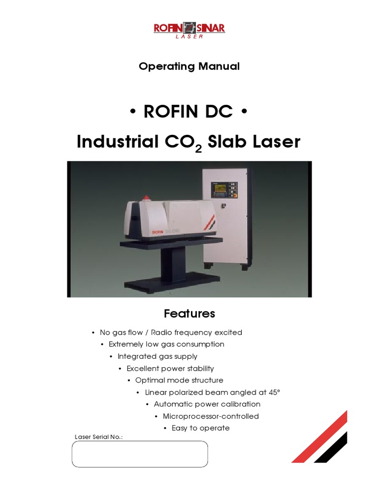 Brochure Rofin DC 020 | PDF | Laser | High Voltage