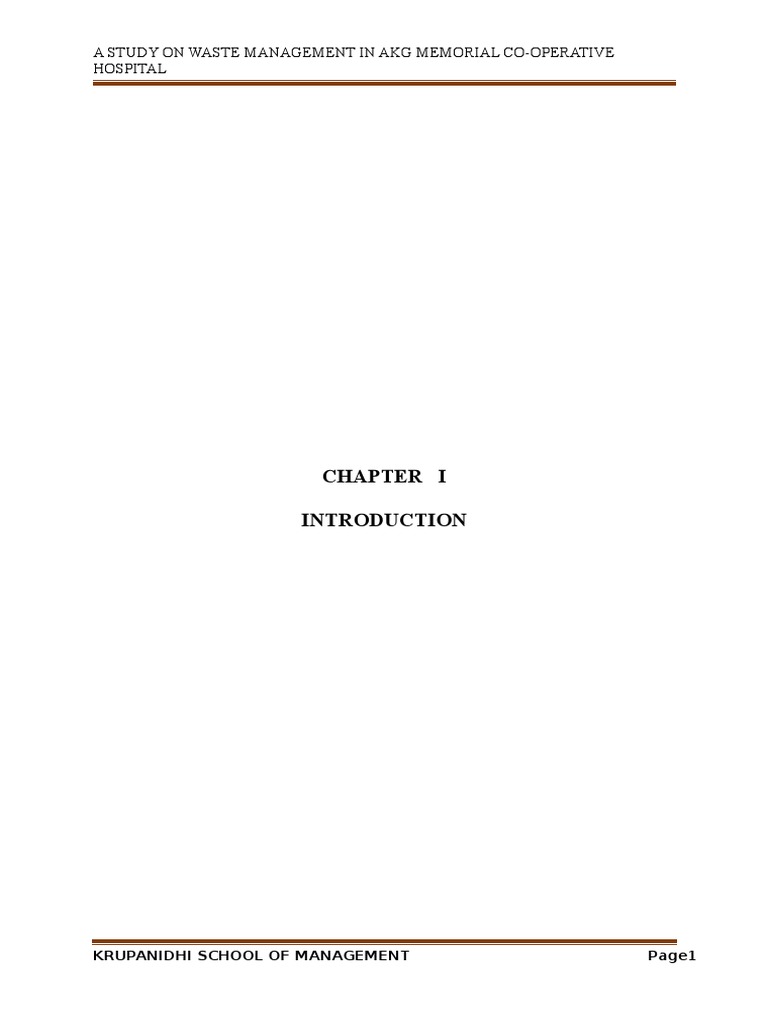 SEM Project | PDF | Hospital | Waste