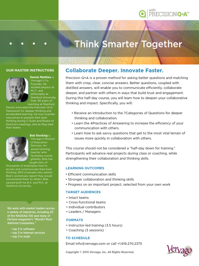 Think Smarter Together | PDF | Cognition | Communication