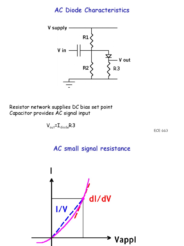 AC Diode Characteristics and Bias Effects | PDF | P–N Junction | Capacitor
