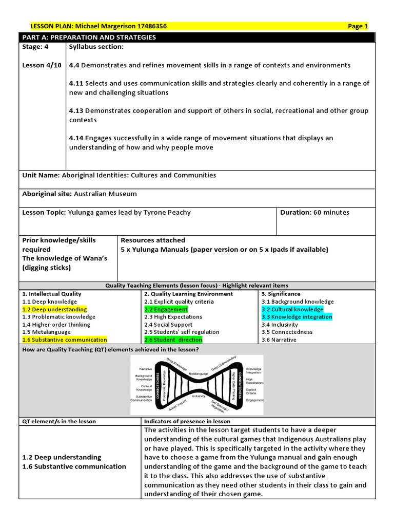 Pdhpe Lesson 1 | PDF | Lesson Plan | Indigenous Australians